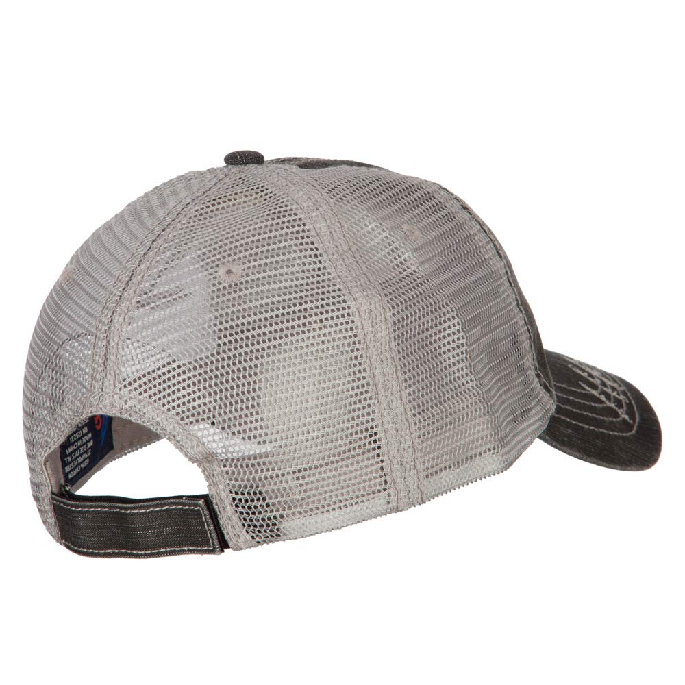 e4Hats.com US Army 82nd Airborne Veteran Embroidered Low Profile Cotton Mesh Cap - Black OSFM