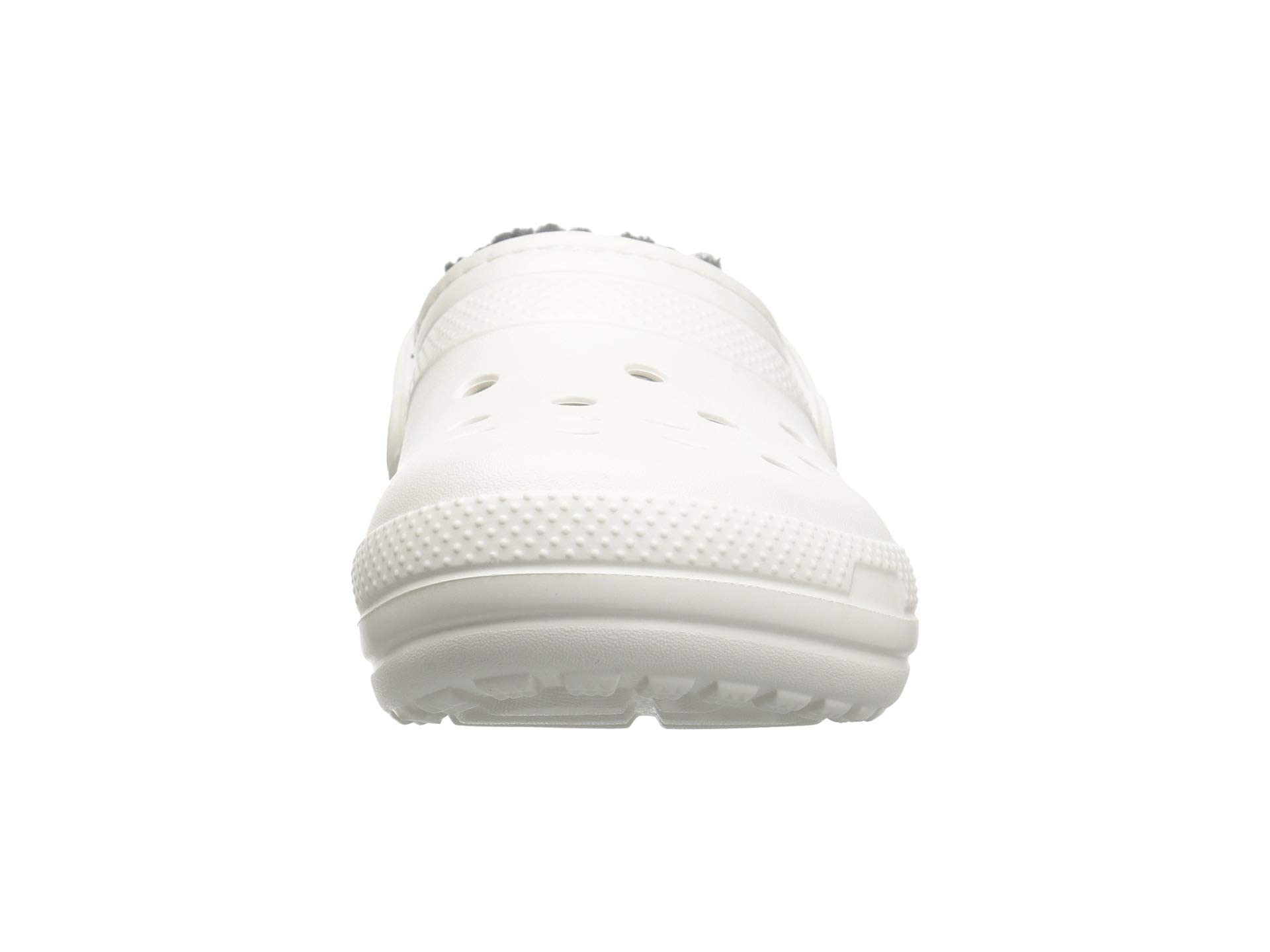 Crocs Classic Lined Clog White/Grey Men's 8, Women's 10 Medium