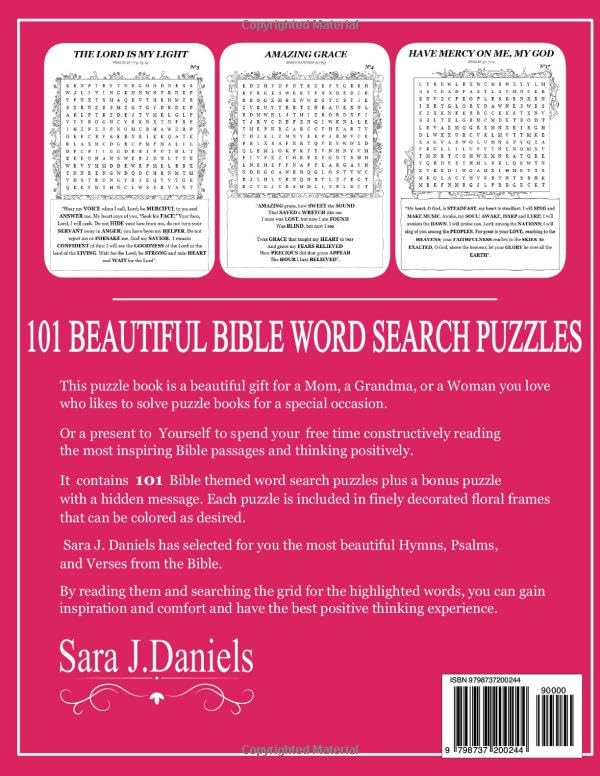 WORD SEARCH BIBLE VERSE FOR WOMEN: 101 Puzzles for Seniors and Adults. A Perfect Gift to Keep Mind Active and Feed It with Positive Thoughts