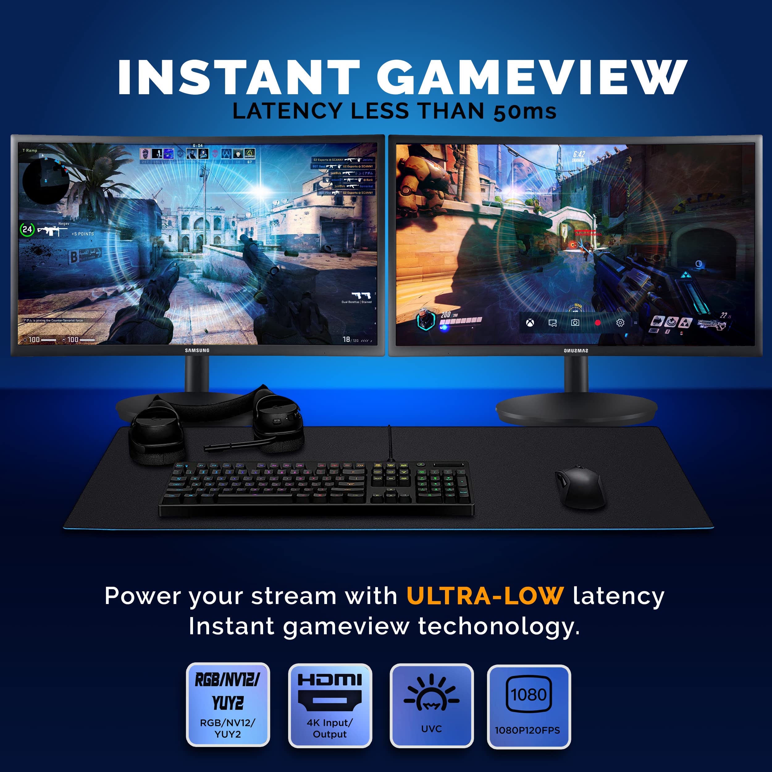 Pyle Live Gamer HDMI 4K Live Record and Stream, Multi Video Format Support, Audio-VideoLine in/Out, Super High Speed, Real Time Gameplay, Conference Live Broadcast, PCI-E Gen2 - PLINK4