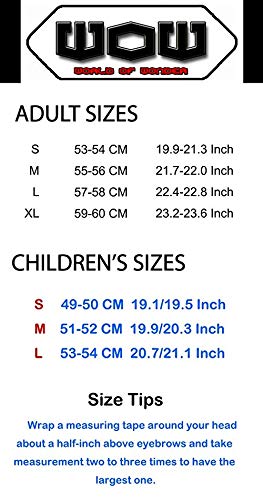 WOW Youth Kids Motocross BMX MX ATV Dirt Bike Helmet Spider Web Red
