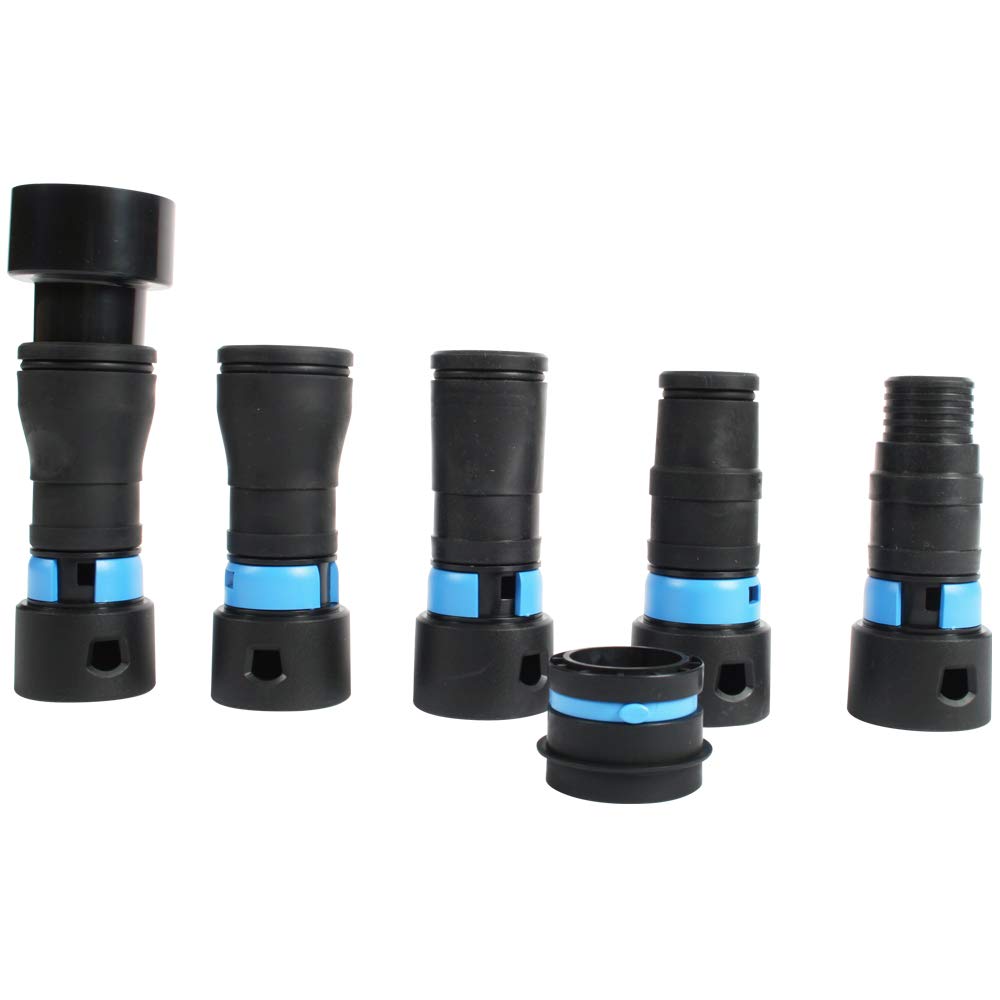 Quick Click Expanded Multi-Brand Power Tool Adapter Set for Dust Collection