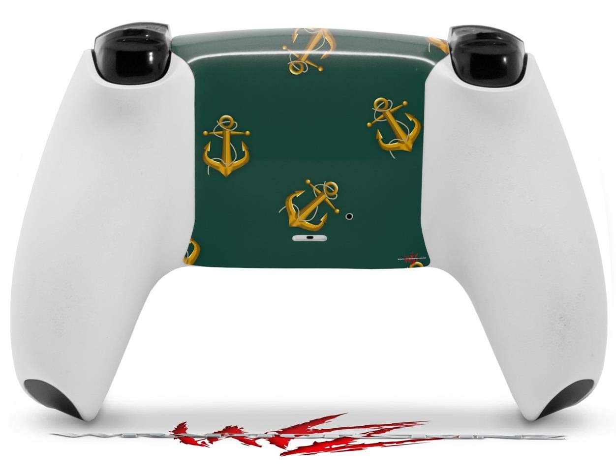 WraptorSkinz Skin Wrap compatible with Sony PS5 DualSense Controller Anchors Away Hunter Green (CONTROLLER NOT INCLUDED)