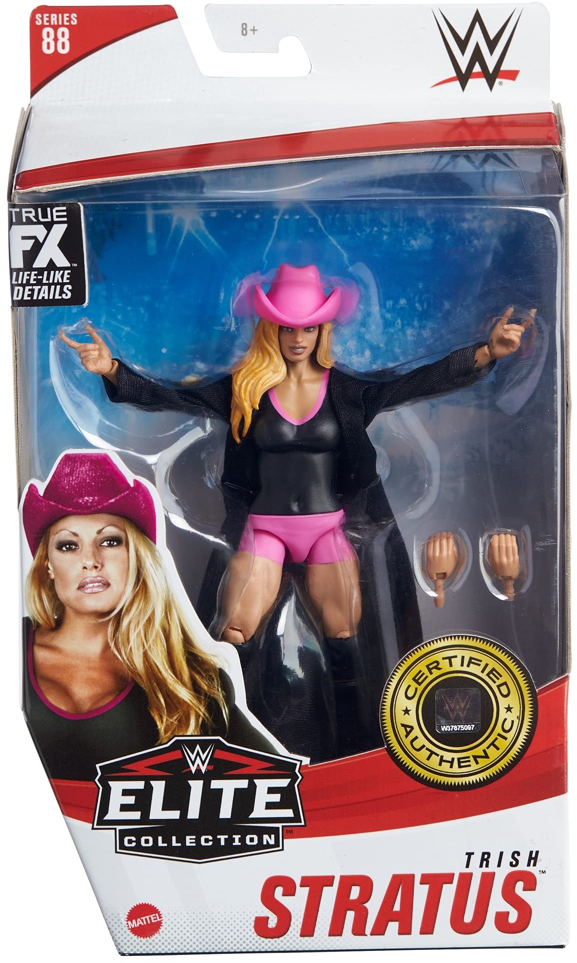 WWE Trish Stratus Elite Collection Series 92 Action Figure 6 in Posable Collectible Gift Fans Ages 8 Years Old and Up