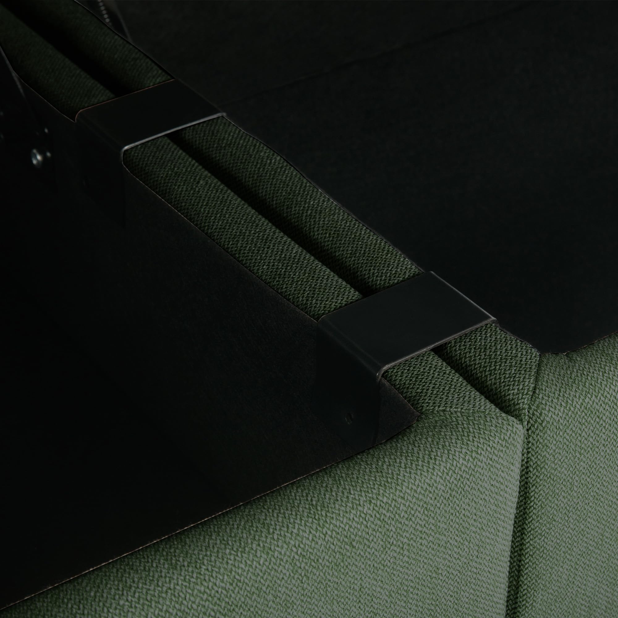 HZANHY Modular Sectional Sofa Couch with Storage Seat,Modern Linen Couch with Adjustable Arms and Backs Large Convertible Sofa with Ottoman for Living Room Apartment Office(Green 2seats+1Ottoman