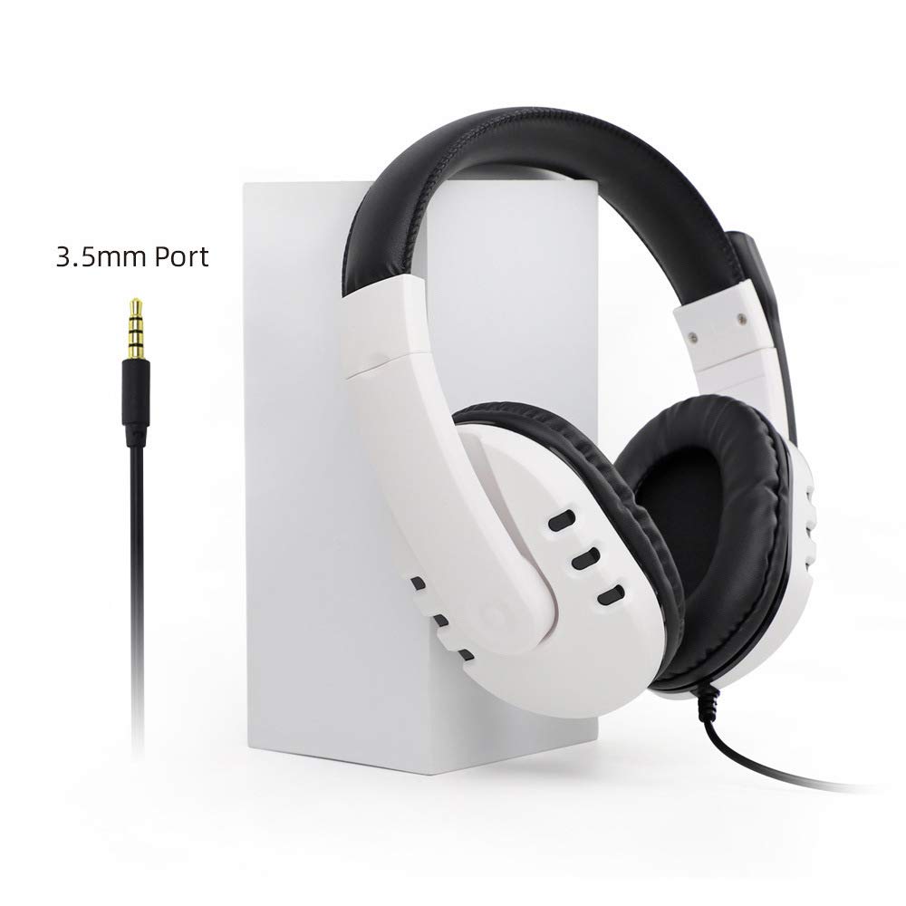 ECHZOVE PS5 Headset, PS5 Headeset with Mic, Gaming Headset Compatible with PS4 Switch Xbox one Xbox 360 and PC, Stereo Sound and Noise Cancelling