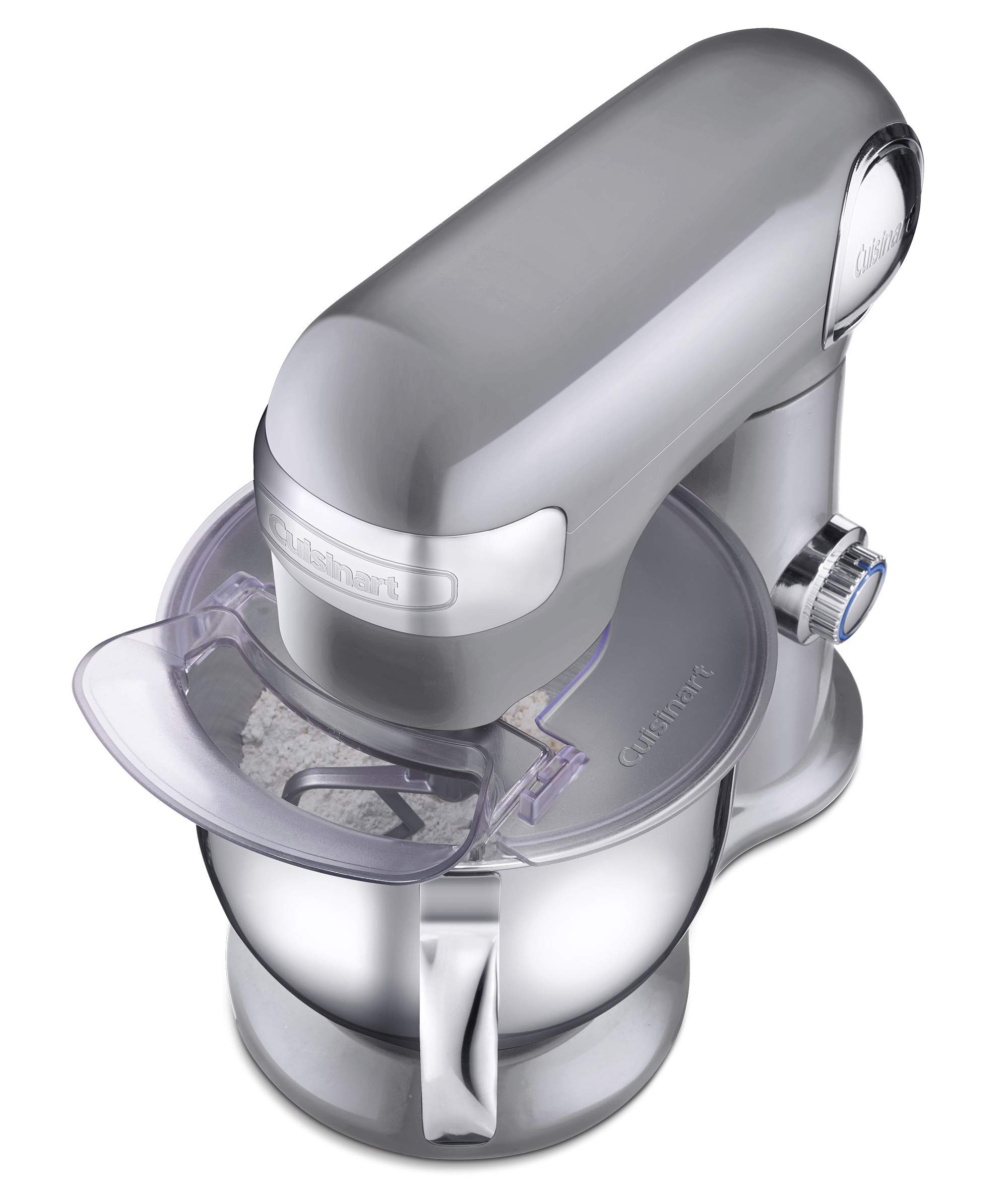 Cuisinart SM-50BC 5.5-Quart Stand Mixer, Brushed Chrome, Silver Lining (Renewed)