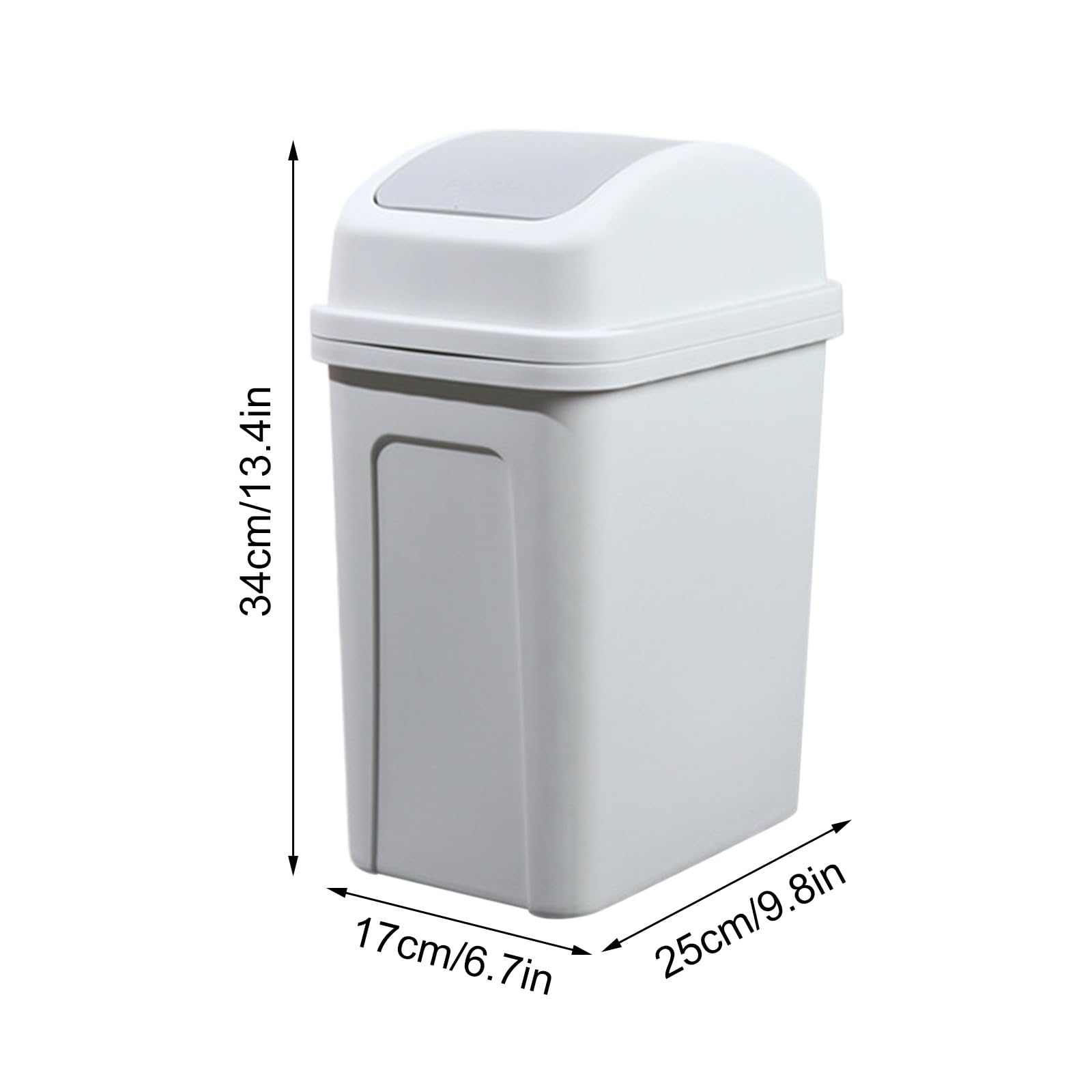 ichuanyi Small Plastic Trash Can,for Bedroom/Bathroom/Office/Kids Rooms/Dorms (Pink)