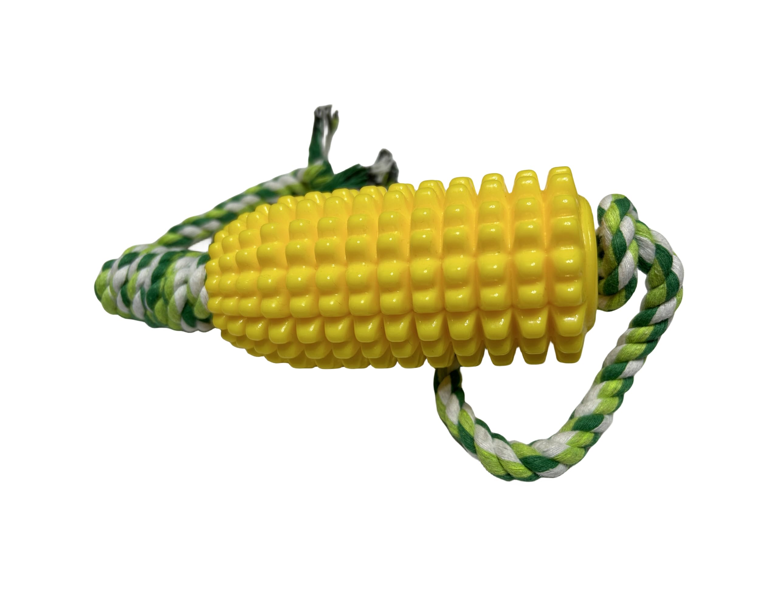 Lydtran Dog Dental Stick Corn Teeth Cleaning Chew Toy for Small Medium Large Dogs with Cotton Rope (Without Squeaker)