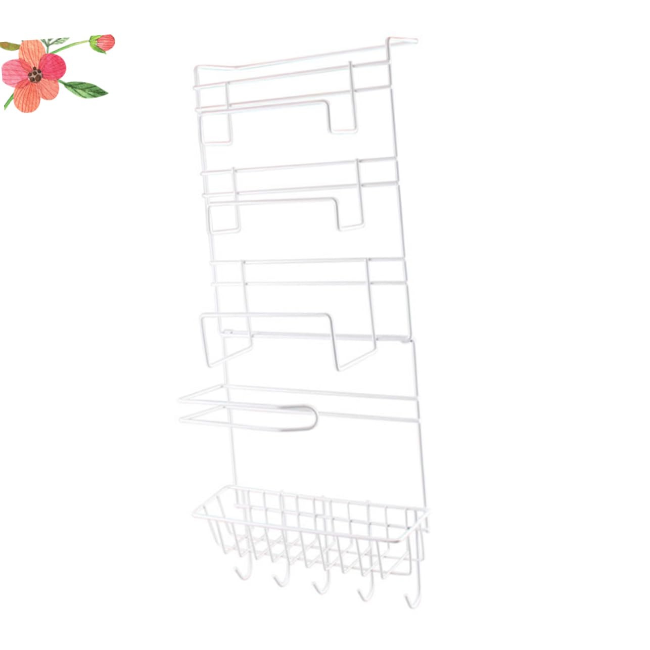MAGICLULU Refrigerator Side Wall Shelf Multi-layer Storage Holder Copper Storage Rack Refrigerator Storage Rack Refrigerator Hanging Rack Foldable Storage Rack