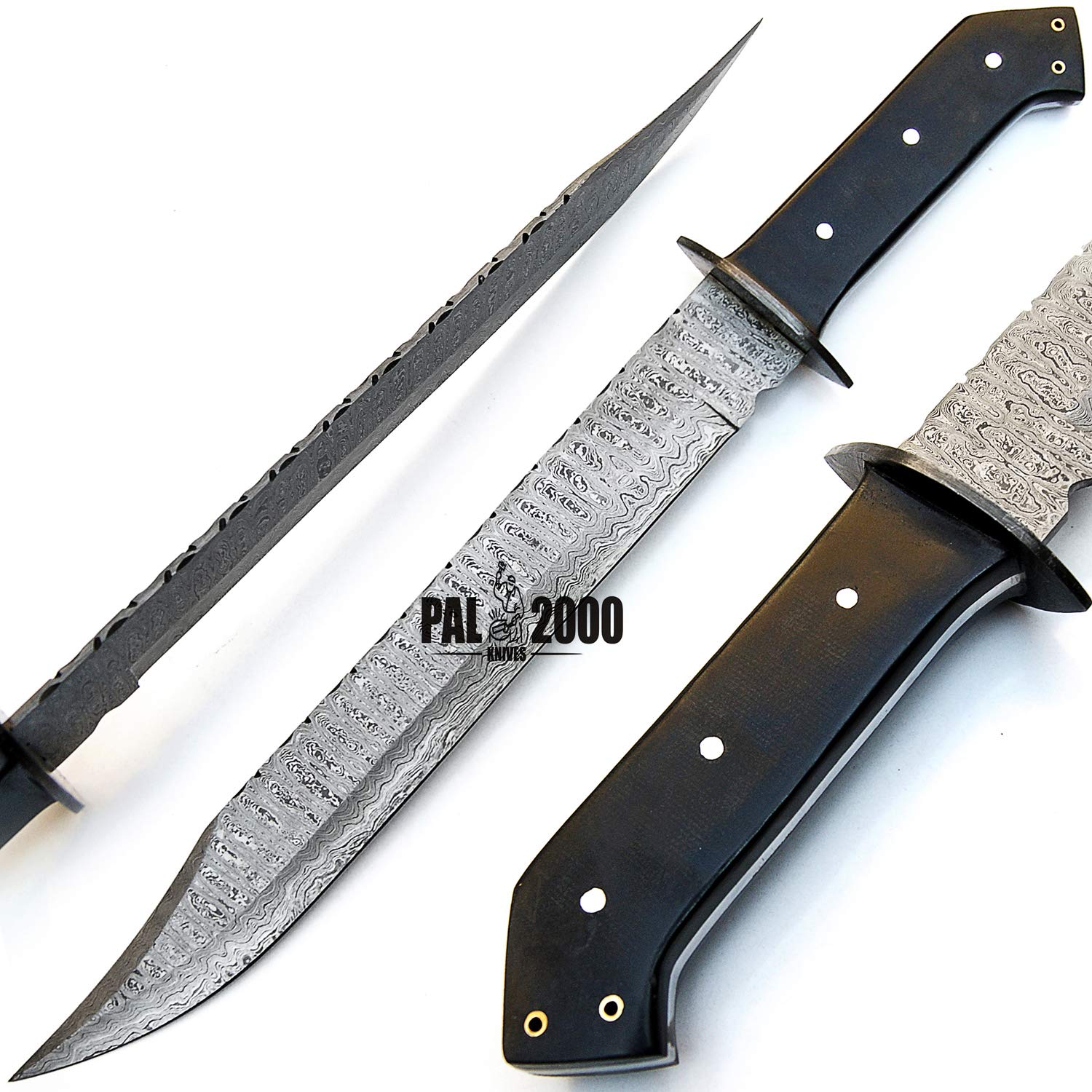 Custom knife Handmade Damascus steel Knife With Sheath - Handmade Hunting Knife Fixed Blade Long Knives the Best Deer Hunting Knife 9907