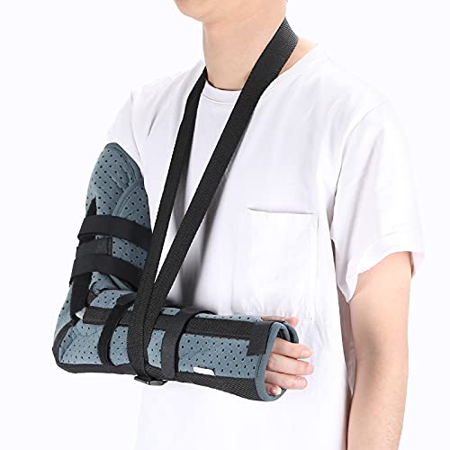 Elbow Brace, Prevent Displacement Arm Elbow Immobilizer Arm Guard for Sprains Caused by Sports for Recurrence of Old Injuries(S)