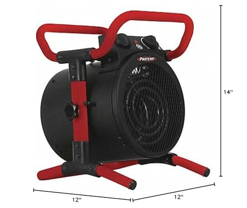 ProTemp 1500W Turbo Electric Space Heater with Thermostat | Electric Heater for Garage, Workship, or Jobsite (PT-515-120)