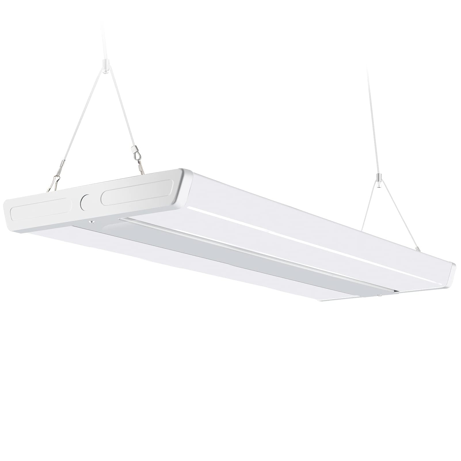 LED High Bay Shop Light, 2FT 150W 21500LM 140LM/W [500W HPS Eqv.] 5000K Daylight Linear Hanging Light for Warehouse Workshop Gyms, 6 Lamp Fluorescent Fixture Replacement 1Pack