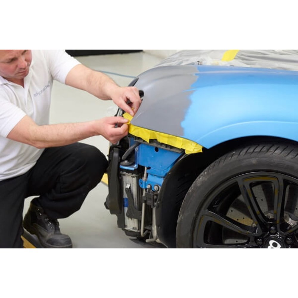 Q1 - 1-1/2 inch (36mm X 55m) Premium High Performance Automotive Yellow Masking Tape - High Temperature - Case of 24 Rolls
