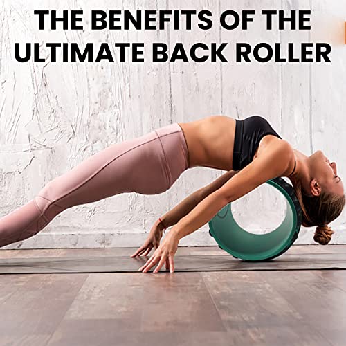 ENERGY FLOW |Back Roller, Back Stretcher & Spine Cracker For Back PainDeep Tissue MassageYoga Back Roller Yoga Wheel For Back Pain Relief Stretching Strong & Improving Flexibility Of Your Back