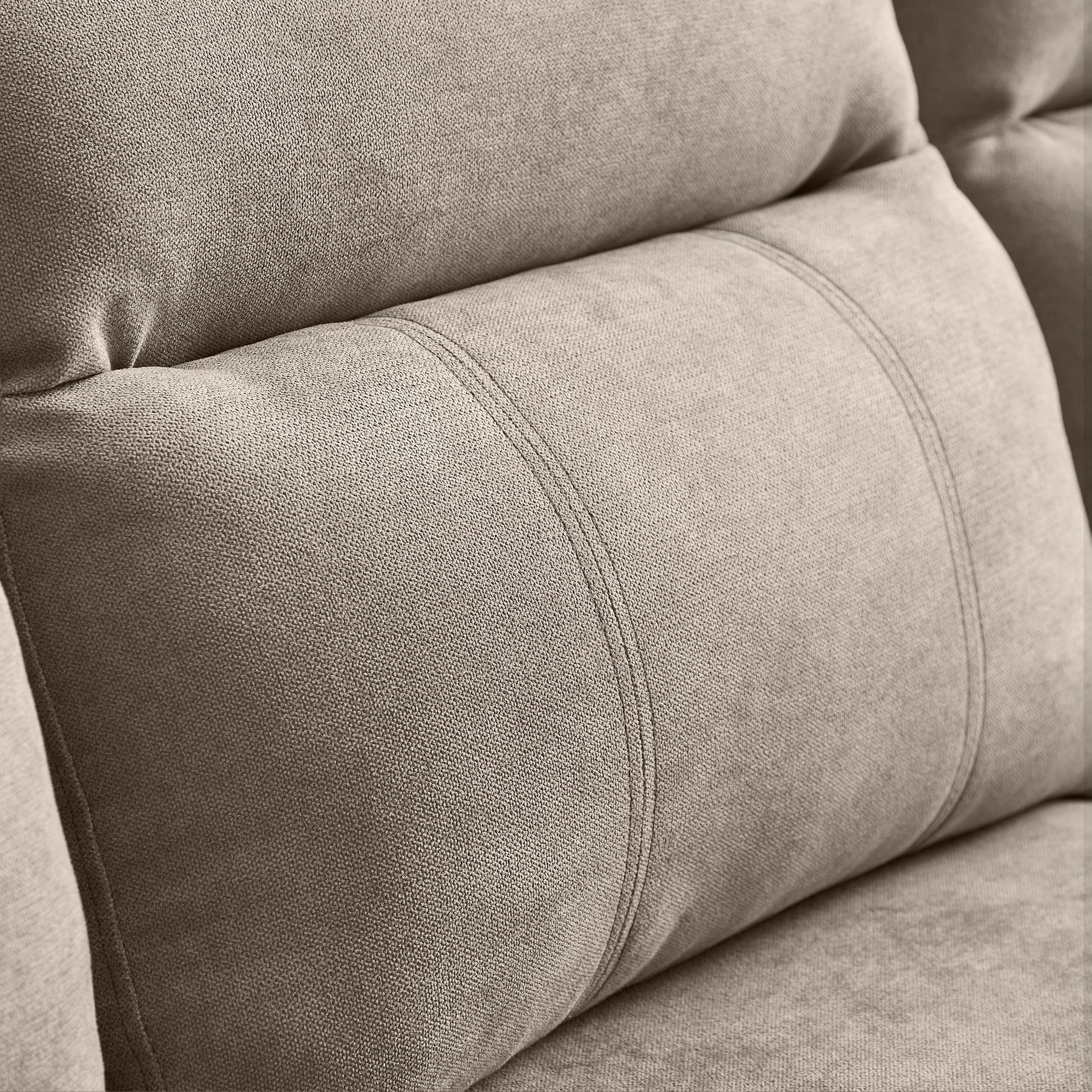 Jarenie 107" Convertible Sectional Sofa, 4-Seat L Shaped Couch with Storage Chaise Lounge and Side Pocket, Modern Linen Fabric Sectional Couches for Living Room(Light Grey)