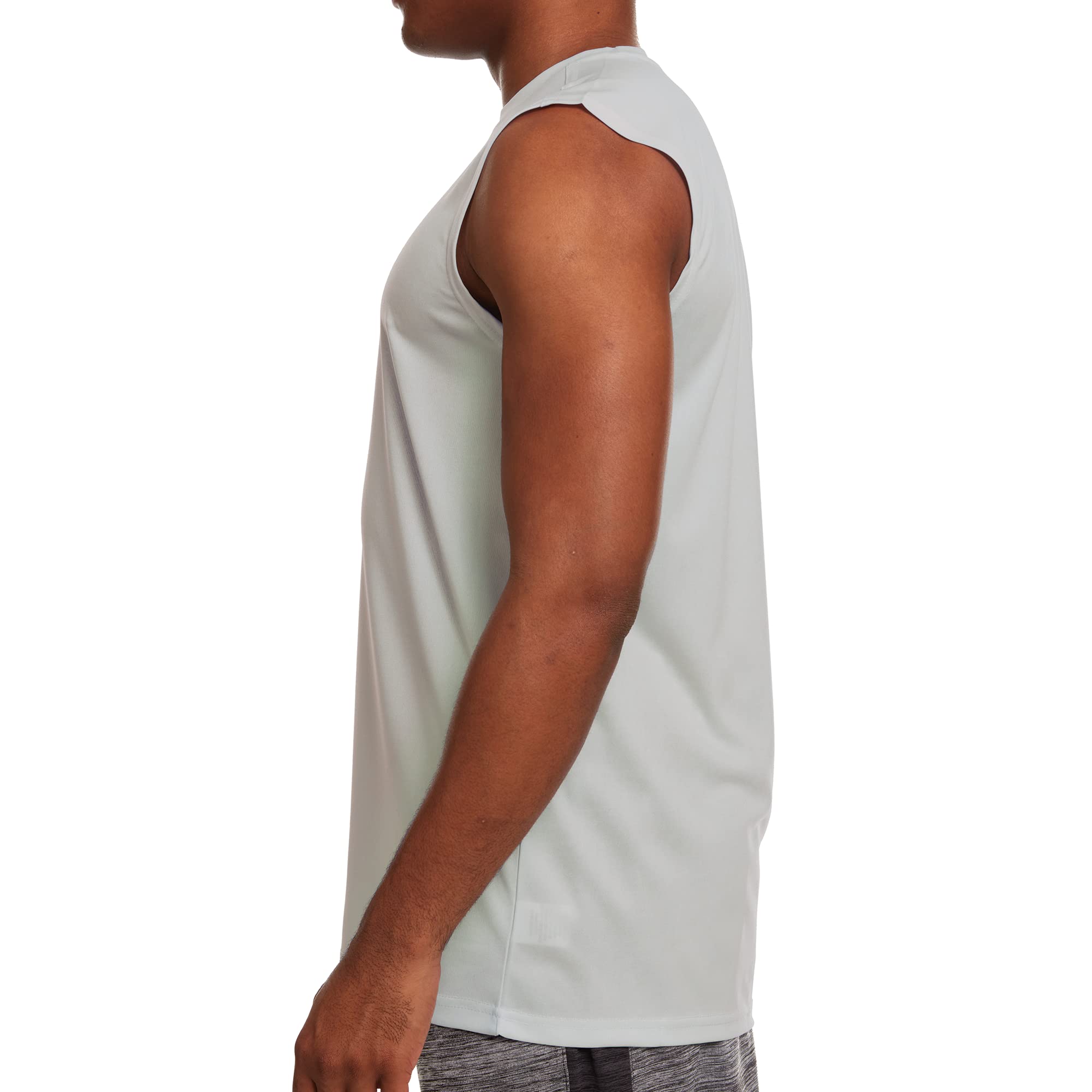 Essential Elements 5 Pack: Men's Active Quick-Dry Athletic Workout Training Gym Muscle Sleeveless Tank Top (Large, Assorted 2)