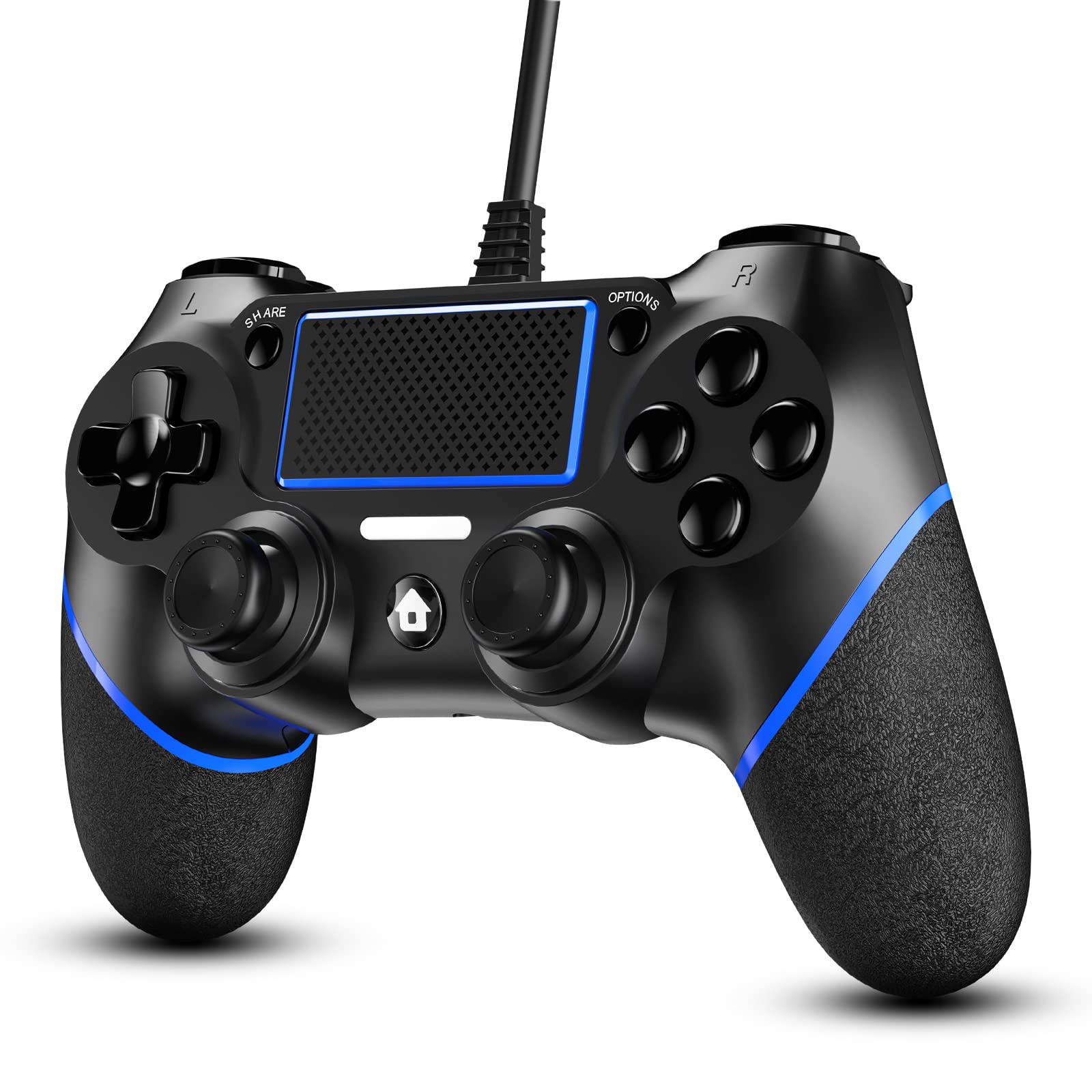 Etpark PS-4 Wired Controller, Professional PS-4 Gamepad,Touch Panel Joypad with Dual Vibration, Instantly Timely Manner to Share Joystick