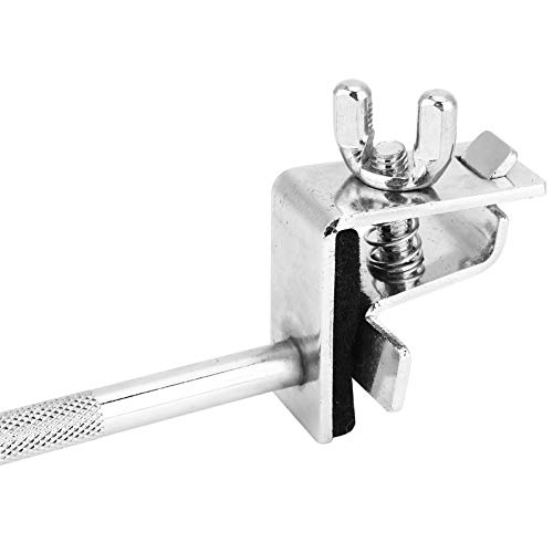 Eujgoov Cowbell Holder, Removable Standard Drum Cowbell Mount Holder Jazz Drum Kit Hoop Mounted Cowbell Clamp
