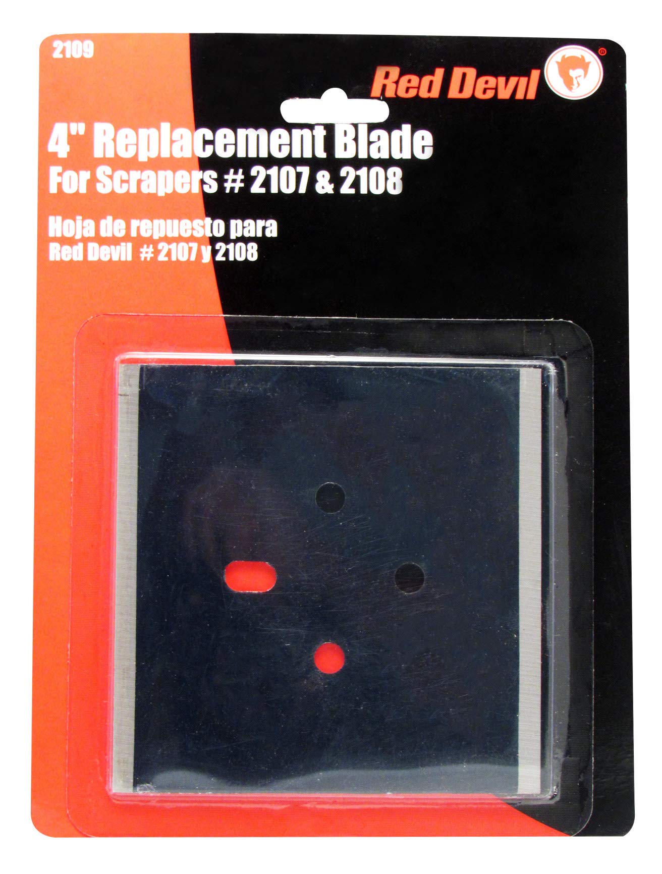 Red Devil 2109 Floor, Scraper, Replacement Blade, Black