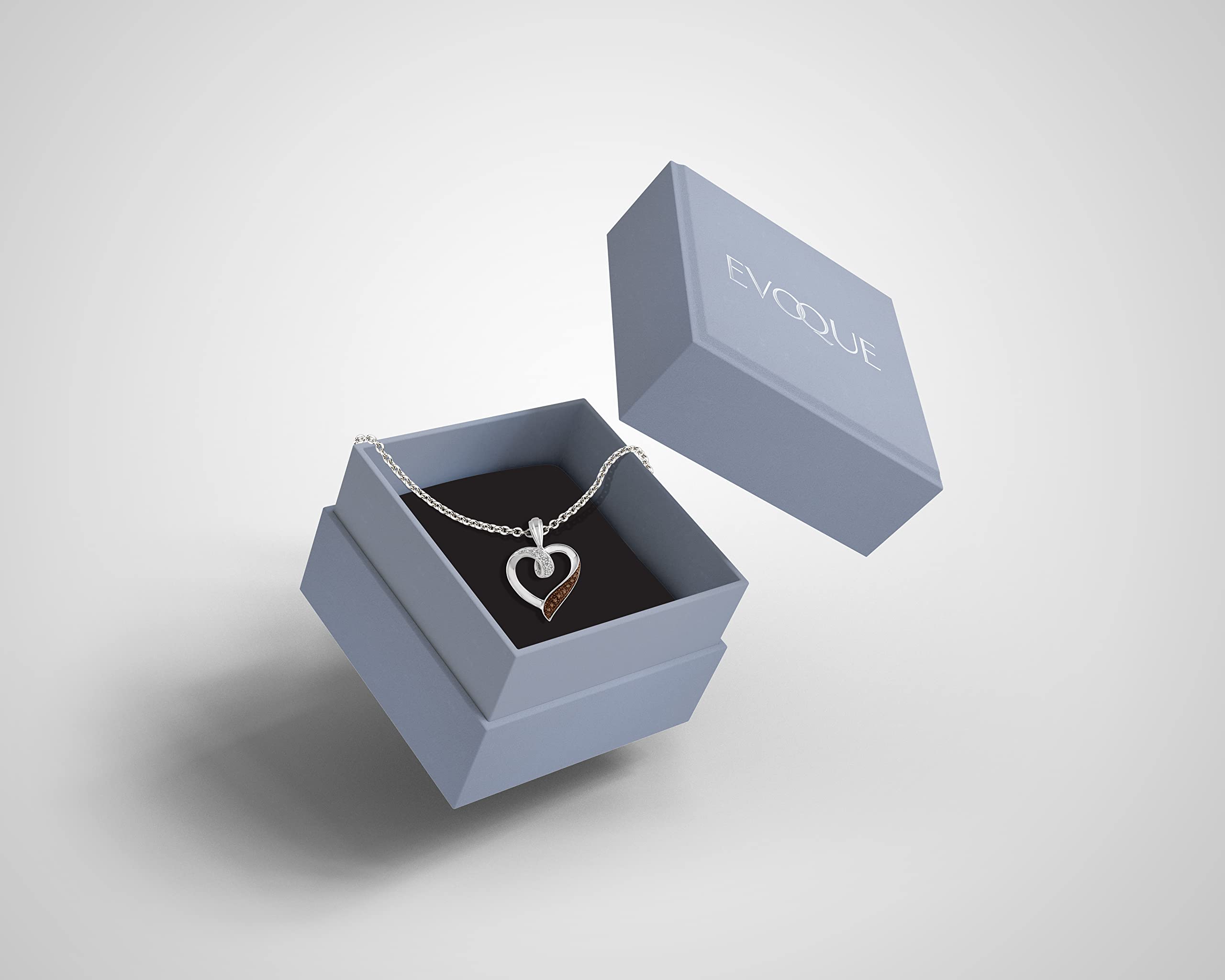 Evoque Sideways Cross Necklace For Women(1/50 Ctw) β Fine Jewelry - 18" Sterling Silver Chain