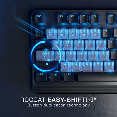 ROCCAT Pyro Mechanical Gaming Keyboard with RGB Lightning, Black (ROC-12-622) Burst Pro Lightweight Optical Gaming Mouse & ROCCAT Elo 7.1 USB Wired Surround Sound PC Gaming Headset