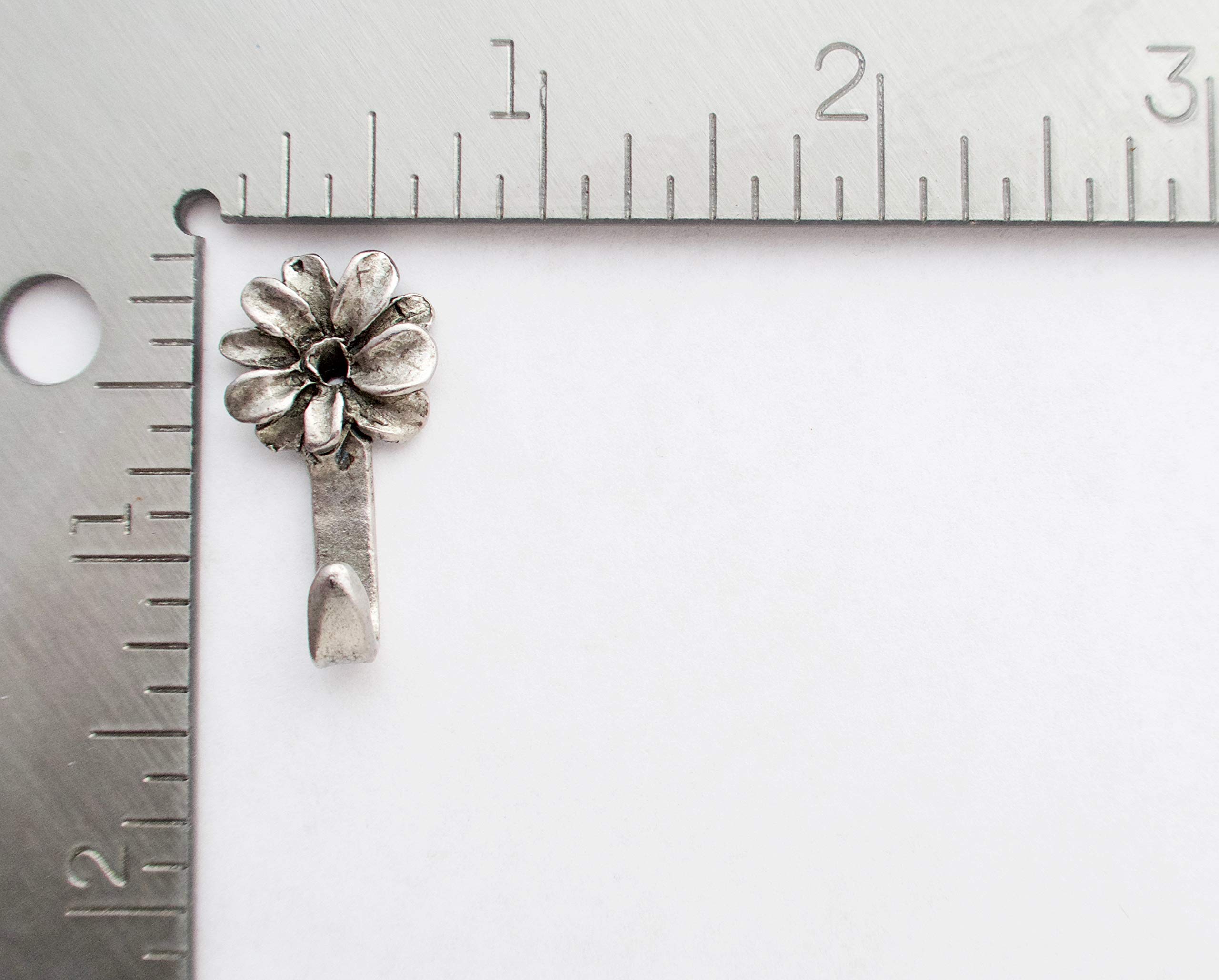 NORMA JEAN DESIGNS 3 PC Set Mini Metal Flower Hooks