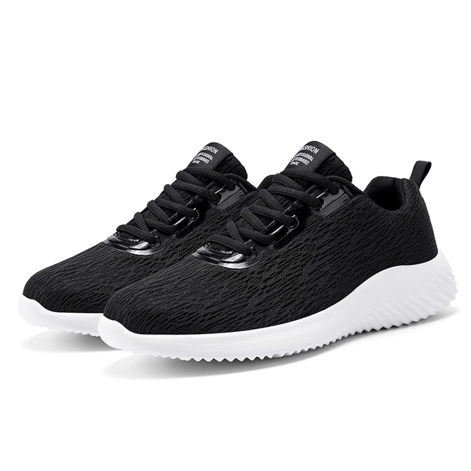 FASDNENDYS Fashion Men Mesh Casual Sport Shoes Lace Up Solid Color Running Breathable Soft Bottom Mens Club C 85 Sneaker White