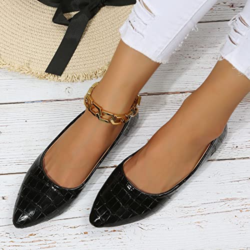 FASDNENDYS Fashion Women's Non Slip Slip On Mesh Stone Pattern Breathable Leisure Work Single Shoes Semi Casual Shoes for Men