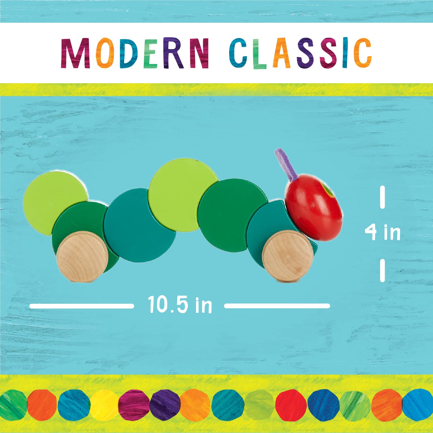 World of Eric Carle, The Very Hungry Caterpillar Wood Pull Toy