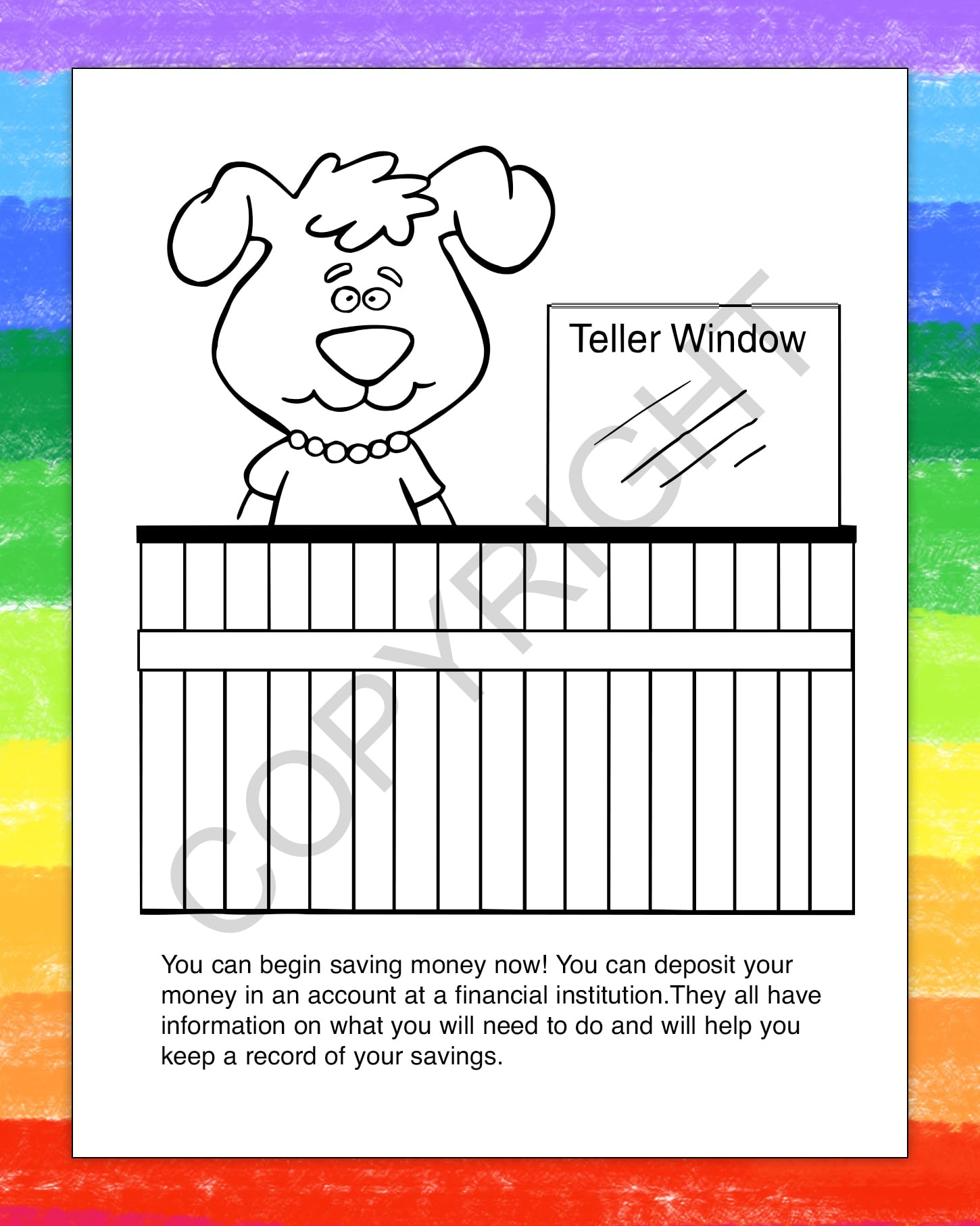 ZOCO - Be Smart with Your Savings - Educational Coloring & Activity Books (25 Bulk Pack, Without Crayons) - Teach Kids About Money - Bank Supplies - Gifts for Kids