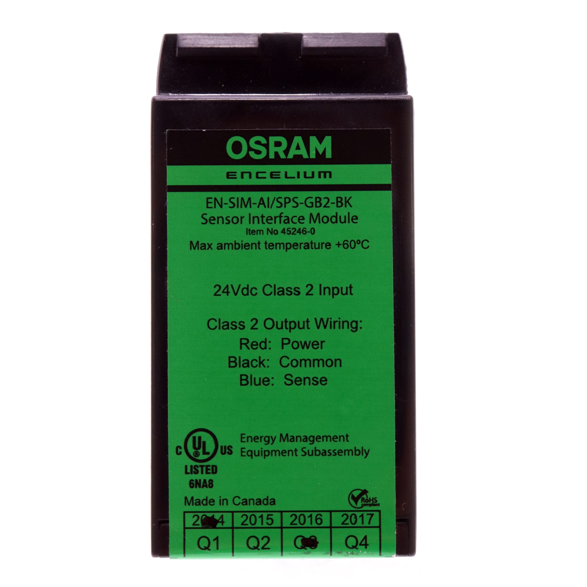 Osram Encelium EN-SIM-AI/SPS-GB2-BK Sensor Interface Module, 24V