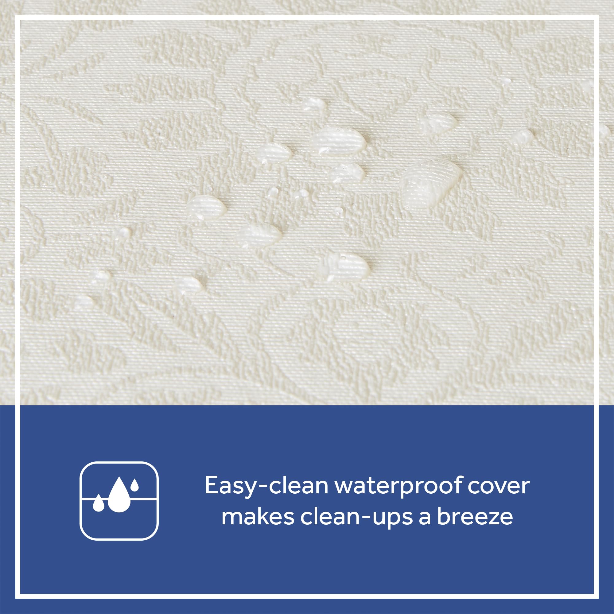 Sealy Baby Waterproof 2-Sided Contoured Baby Diaper Changing Pad for Dresser or Changing Table, 32 x 16 - White