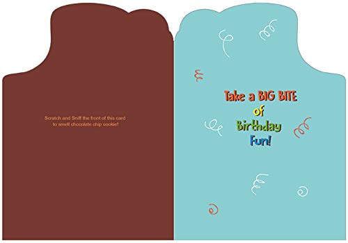 Paper House Chocolate Chip Cookie Scratch and Sniff Birthday Card for Kids