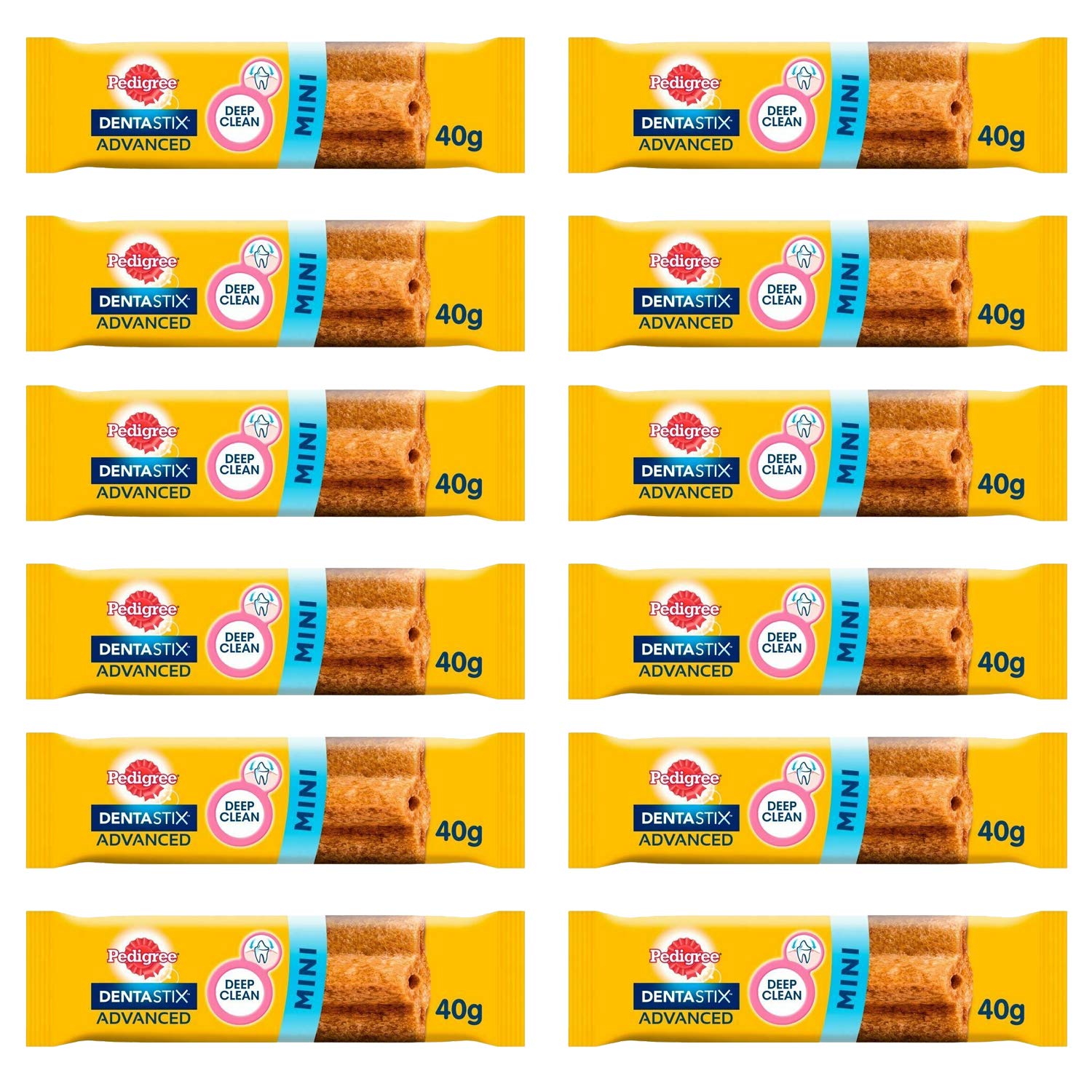 Pedigree Dentastix Advanced, Dental Care Chews for Small Dogs 5-10 kg, 12 Sticks