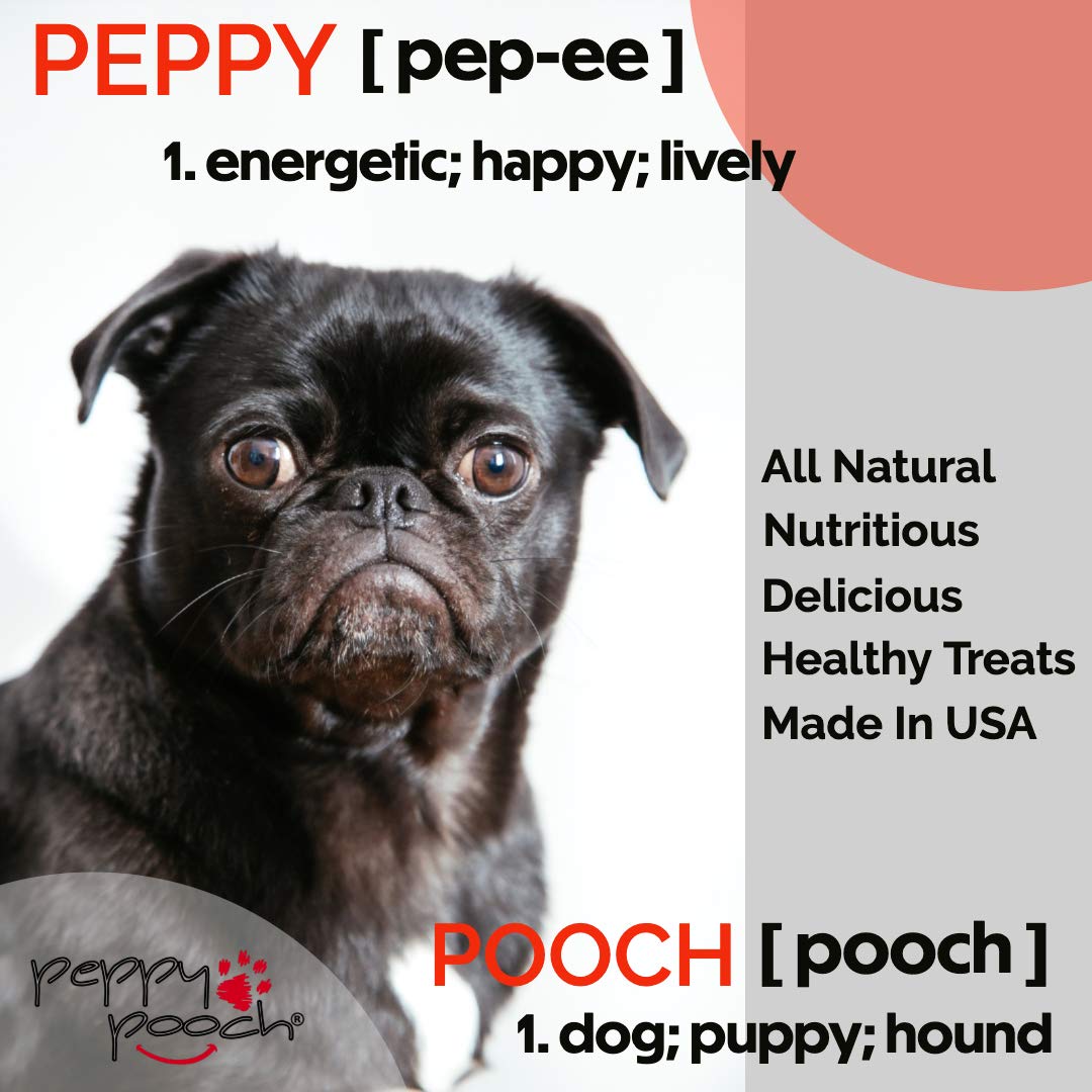 Peppy Pooch Turkey Tendons for Dogs – 8 oz Bag - All-Natural Dog Treat Chew Stick - Made in USA.