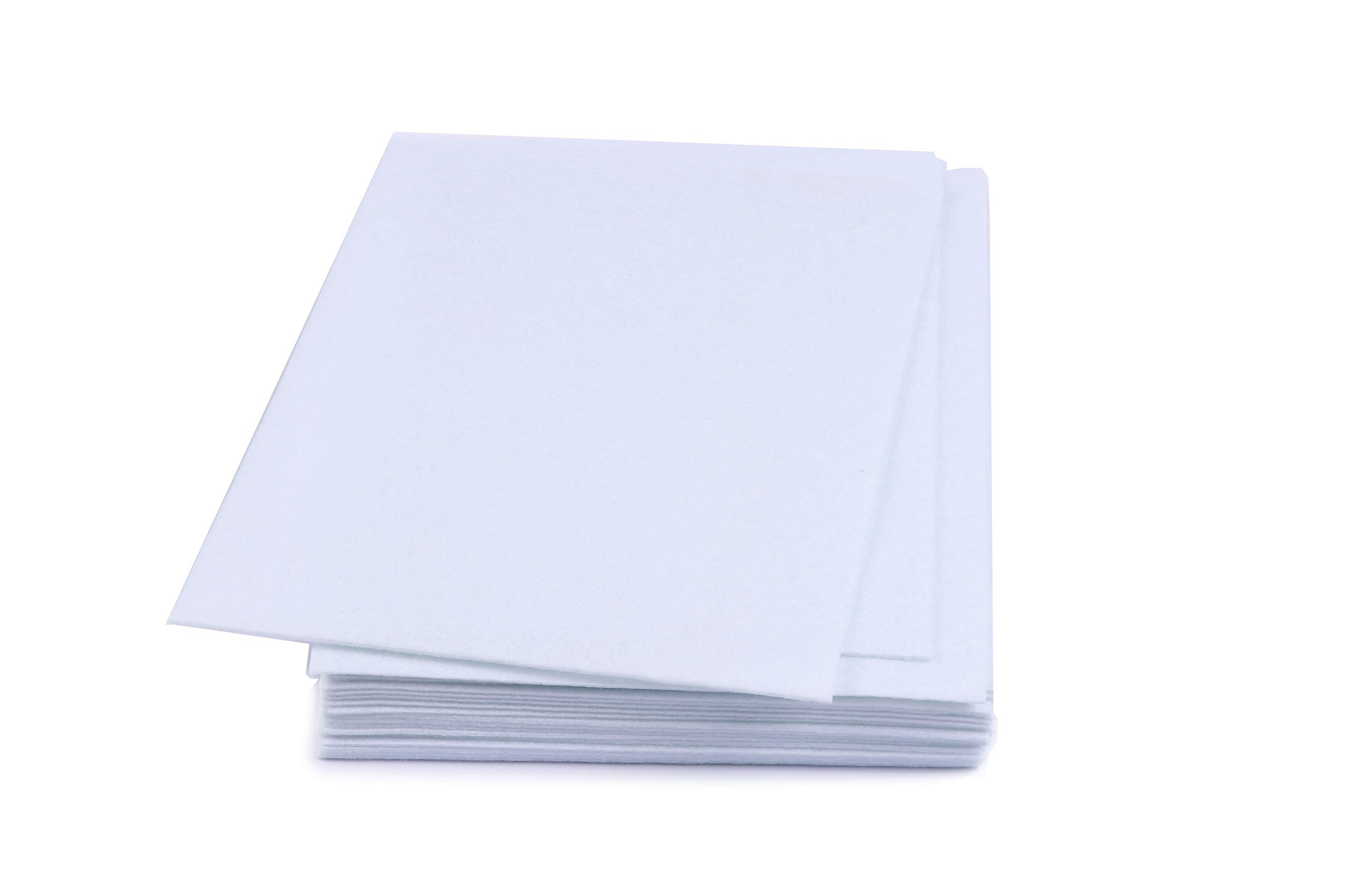 YYCRAFT Stiff Felt Sheets 9 Inch X 12 Inch - 24 Pcs Pack, White(Thickness:1.2mm)