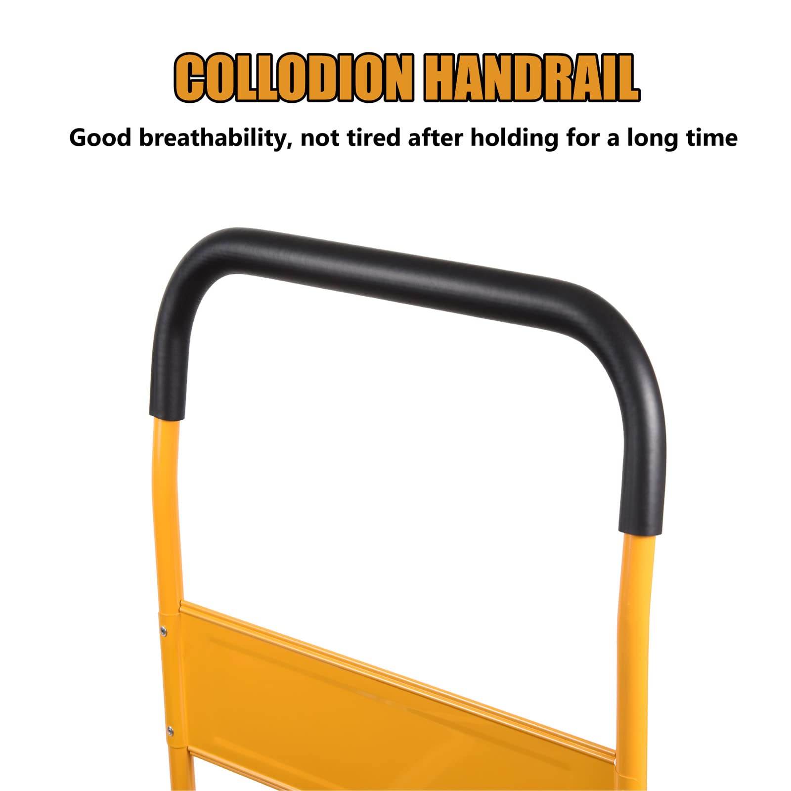 Platform Truck Hand Truck Foldable Dolly Cart for Moving Easy Storage and 360 Degree Swivel Wheels 440lbs Weight Capacity 28.7x18.5x32.3in Yellow