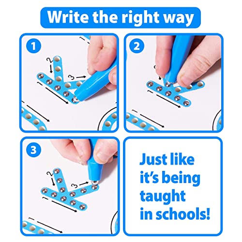 Chuchik Toys Magnapad Magnetic Drawing Board β Interactive Alphabet Letter Tracing Board Game for Ages 3-5 β Portable Kids Writing Board and 2 Pen Magnets for Educational Play and Alphabet Games