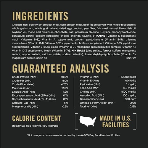 Purina Pro Plan Sport Development Large Breed 30/18 Chicken and Rice High Protein Dog Food Puppy Formula - 35 lb. Bag