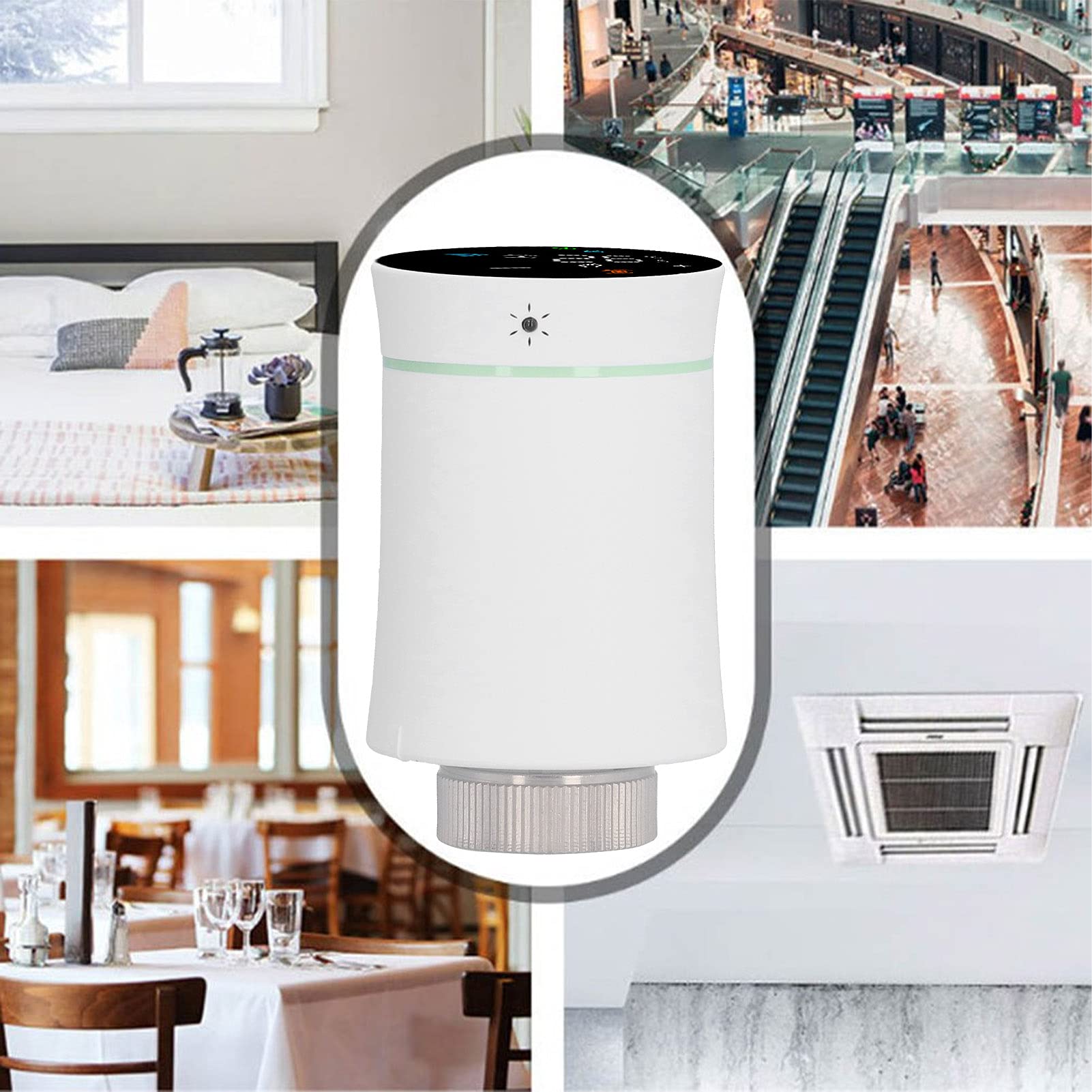 Smart Radiator Valve Mini Thermostats Programmable Smart Gateway Constant Temperature Radiator Thermostat for Air ConditioningHeatingetc.