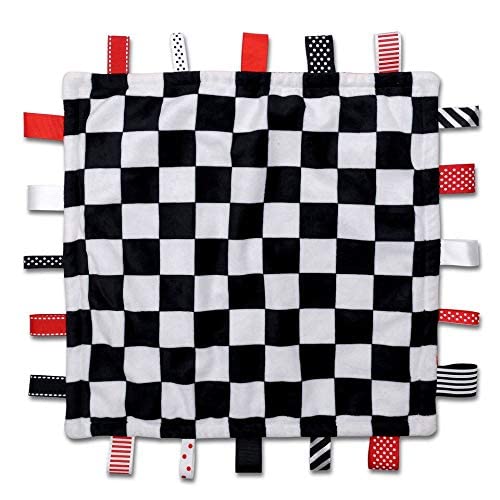 Smarty Baby Bundle - 5 Black, White and Red Infant Toys, Newborn Baby Gifts