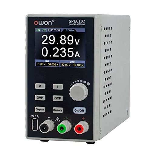 OWON SPE6102 200W0-60V / 0-10A 1CH 10mV/1mA Programmable DC Digital Power Supply Adjustable Voltage Regulator Mini Laboratory Power Supply