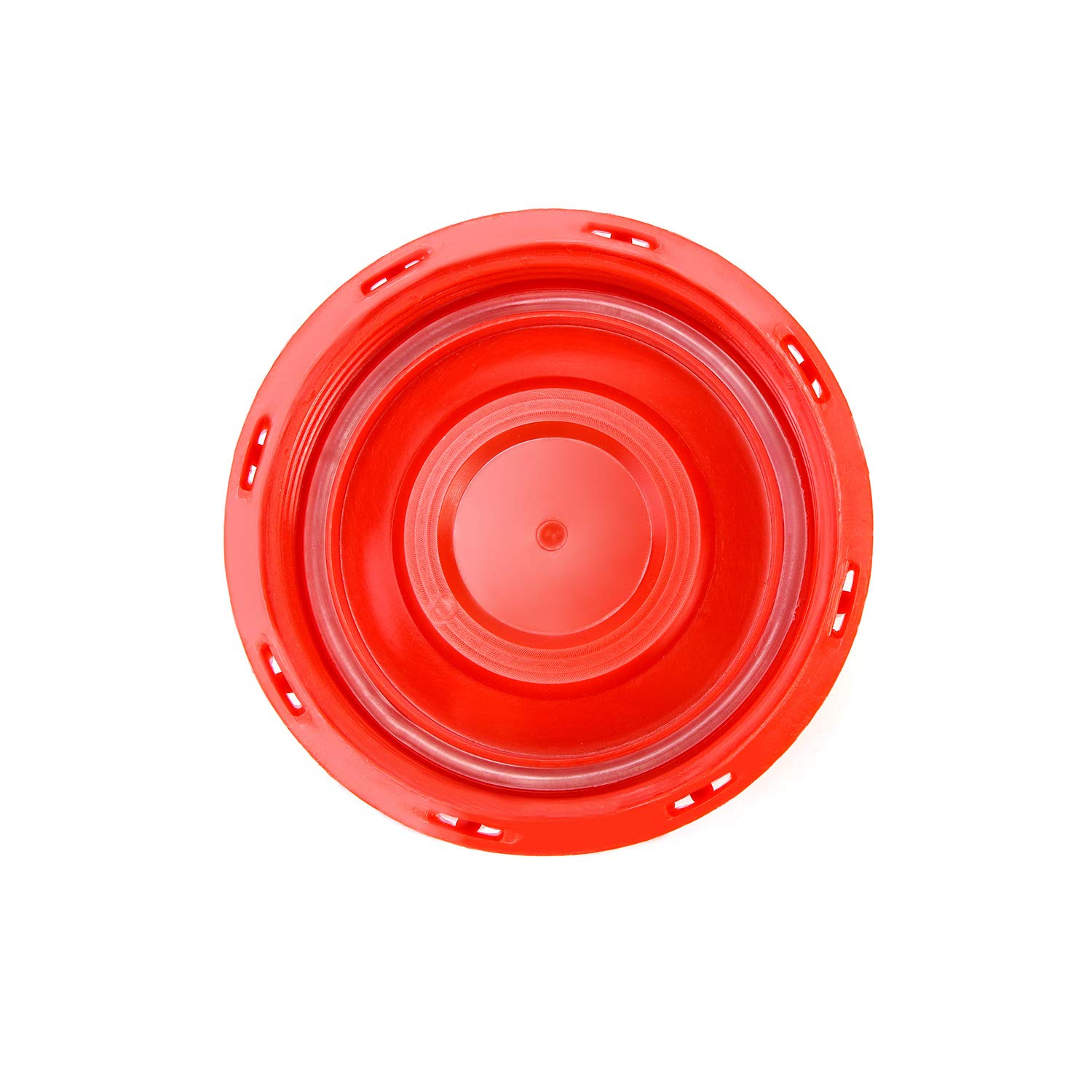 QWORK IBC Tote Lid Cover, 6.5" IBC Tank Water Liquid Tank Cap for Chemical, Food, Industries Storage, Red