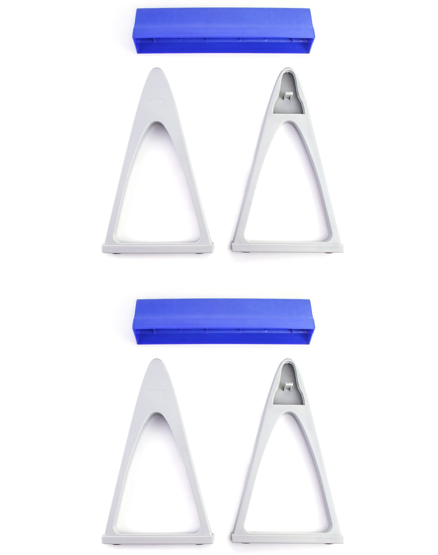 QWORK Lab Linear Pipettor Stand Rack - Premium Engineering Plastic Polymer, Holds up to 6 Micropipettes Each, Acid and Alkali Resistant, Pack of 2
