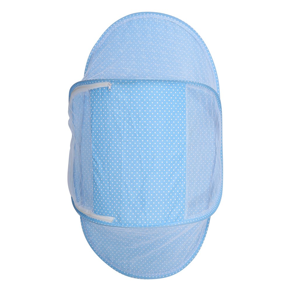 Raguso Crib Net, Soft Baby Net Easy to Carry Infant Bed Net for Outdoor Activities(Blue)