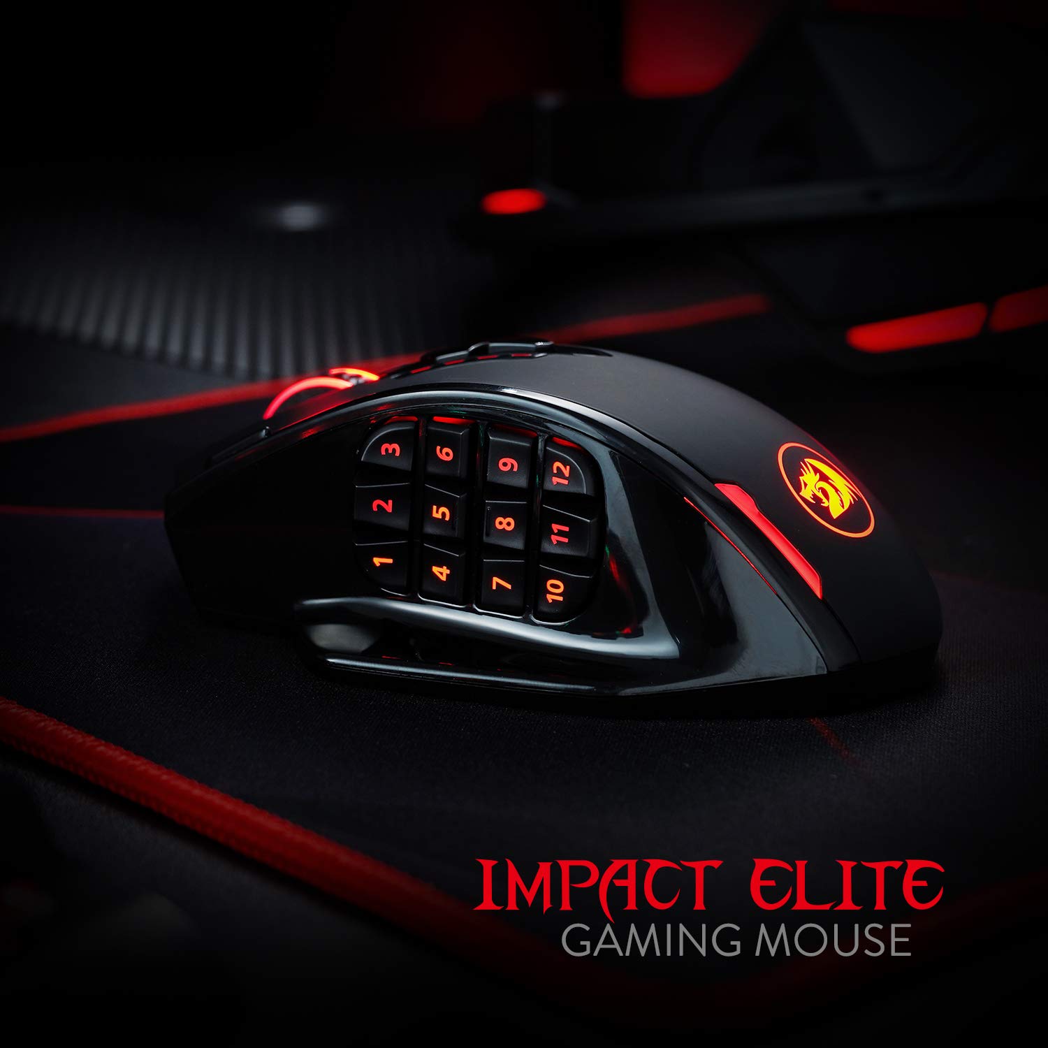 Redragon M913 Impact Elite Wireless Mouse & K631 Castor 65% Wired RGB Gaming Keyboard Bundle