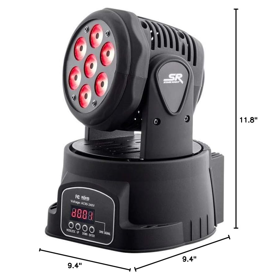 Stage Right Stage Wash 7 x 10W LED Moving Head (RGBW)