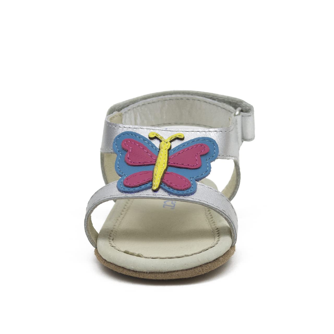 Robeez First Kicks Baby Girl and Unisex Sandals for Infant/Toddlers - Nakai White - 9-12 Months
